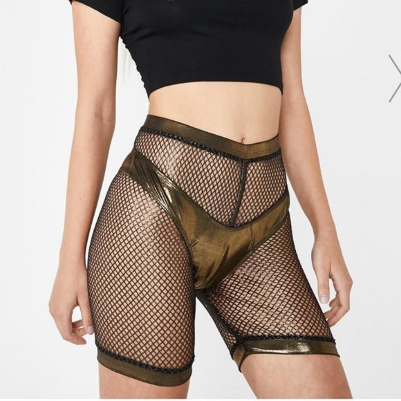 Dolls Kill | Shorts | Club Exx Dolls Kill Mesh Biker Shorts | Poshmark
